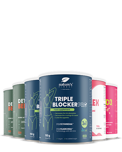 2x Detox Belly Burn + 2x Triple Blocker PRO + B-Kompleks + Vitamin D3 ...